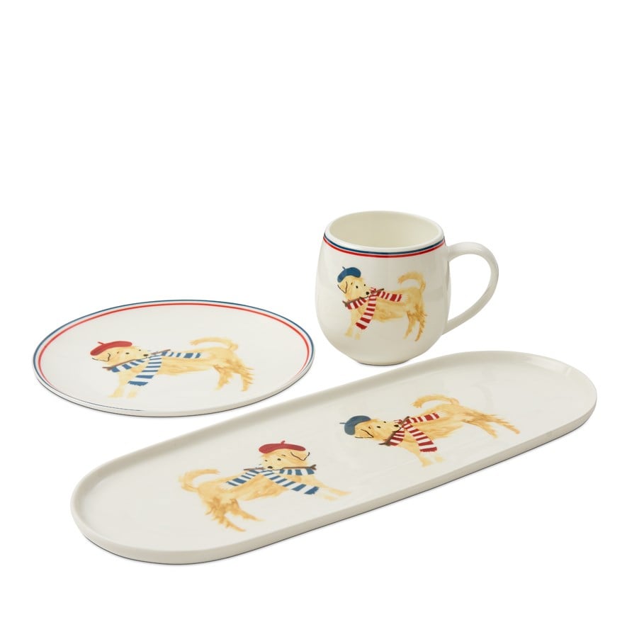 Le Chien Golden Retriever Servingware | Adairs