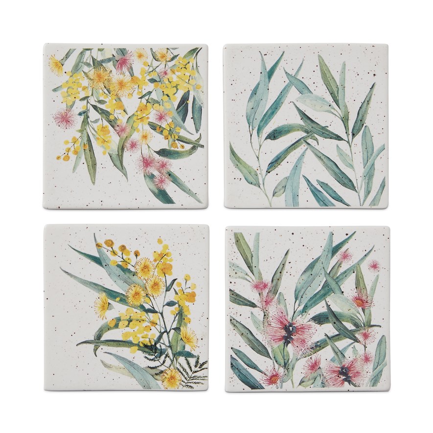 Spring Botanical Pack of 4 Coasters | Adairs