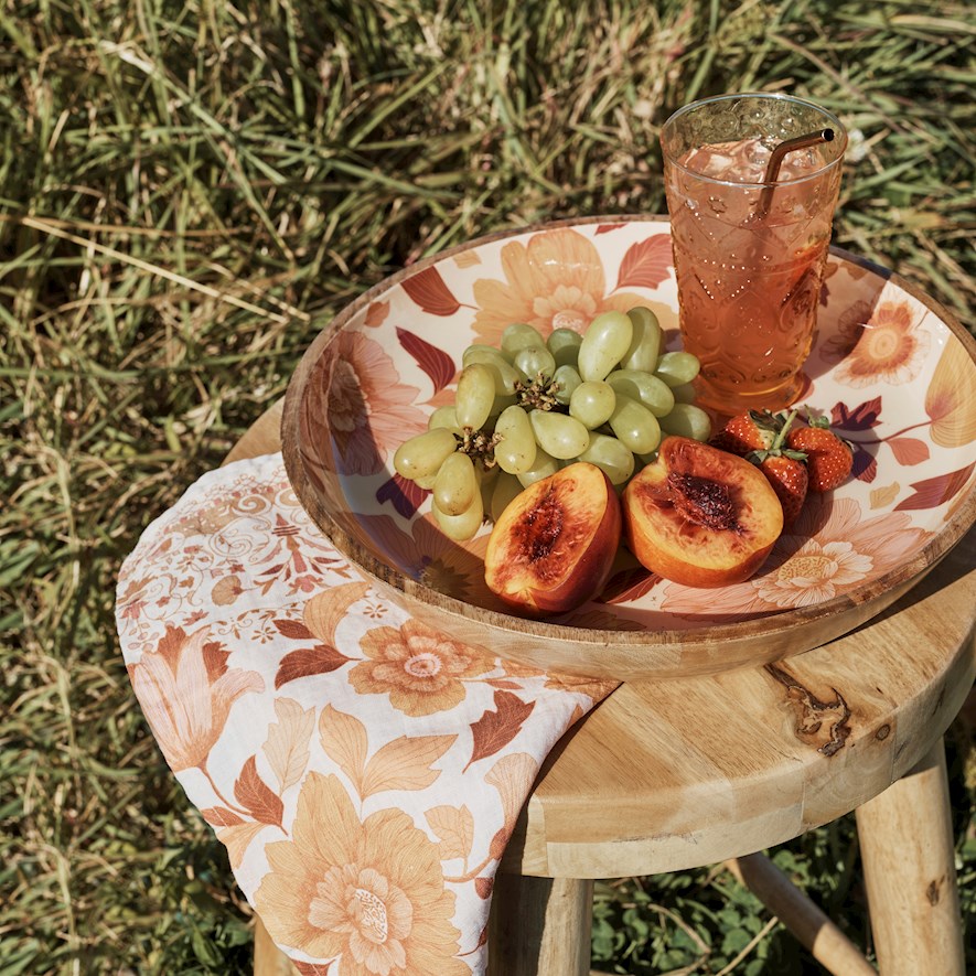 Wandering Folk Timber Dawn Floral Large Bowl | Adairs