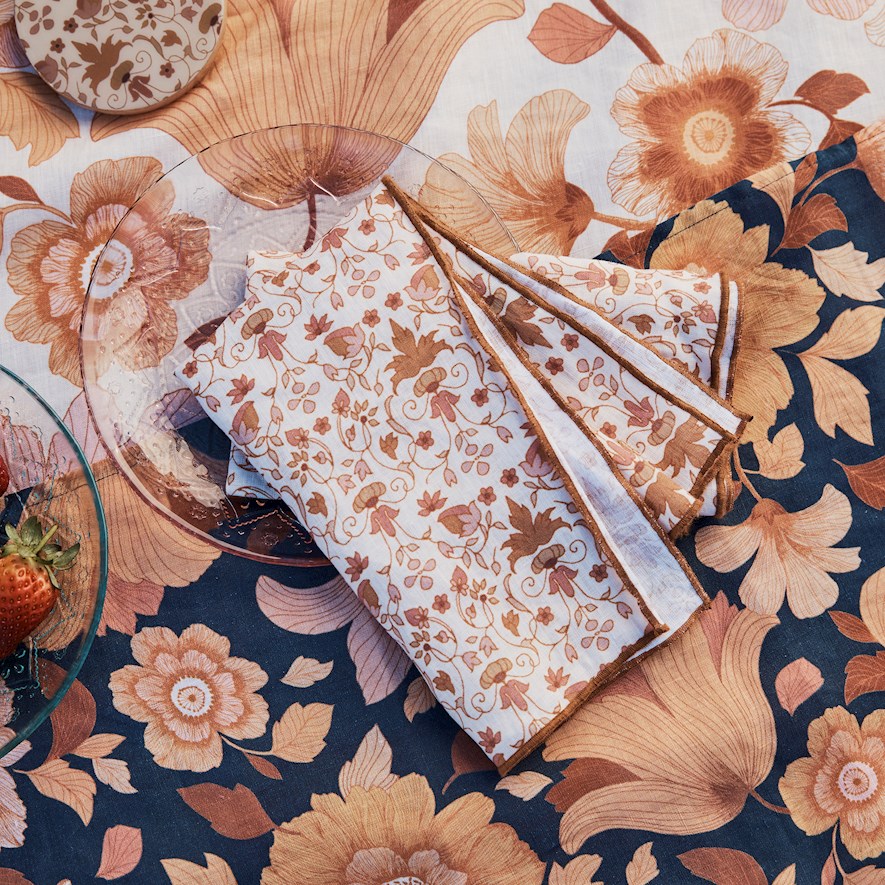 Wandering Folk Linen Table Napkins 2 Pack | Adairs