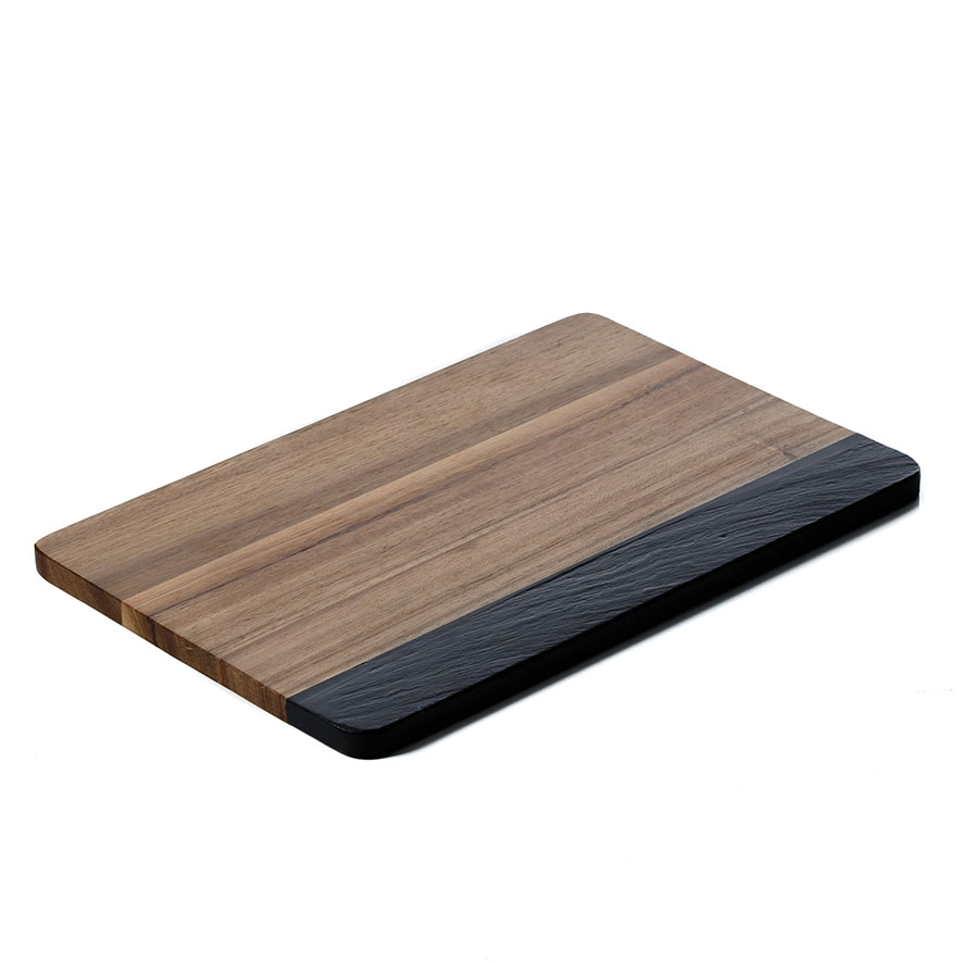 Home Republic - Eden Slate & Timber Rectangle Board | Adairs