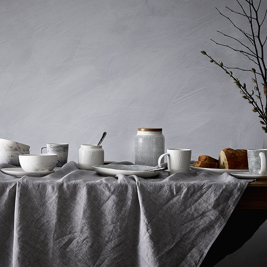 Home Republic - Paper Mesh Platter White | Adairs