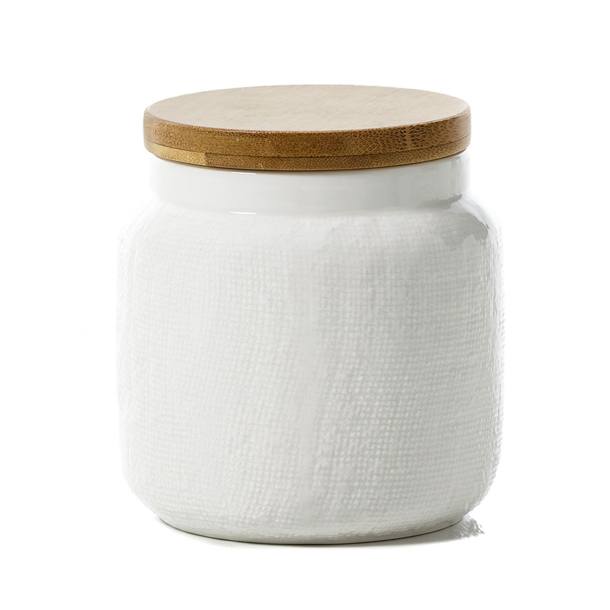 Home Republic - Paper Mesh Canister White | Adairs