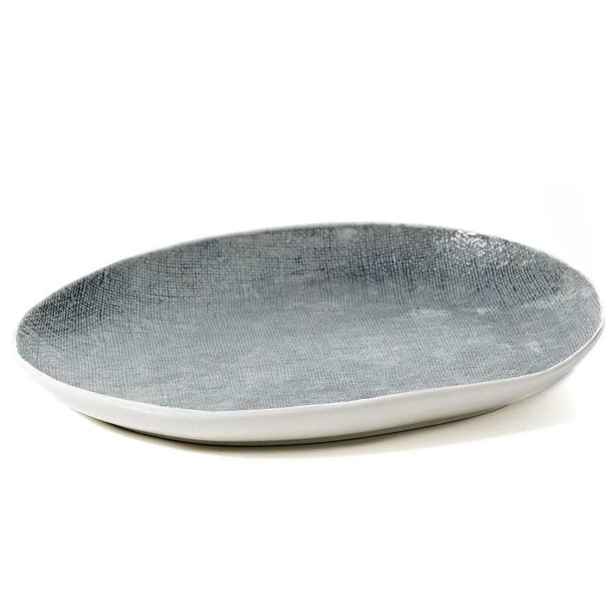 Home Republic - Paper Mesh Platter Grey | Adairs