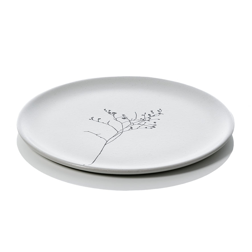 Forrest Collection Side Plate White & Natural | Adairs