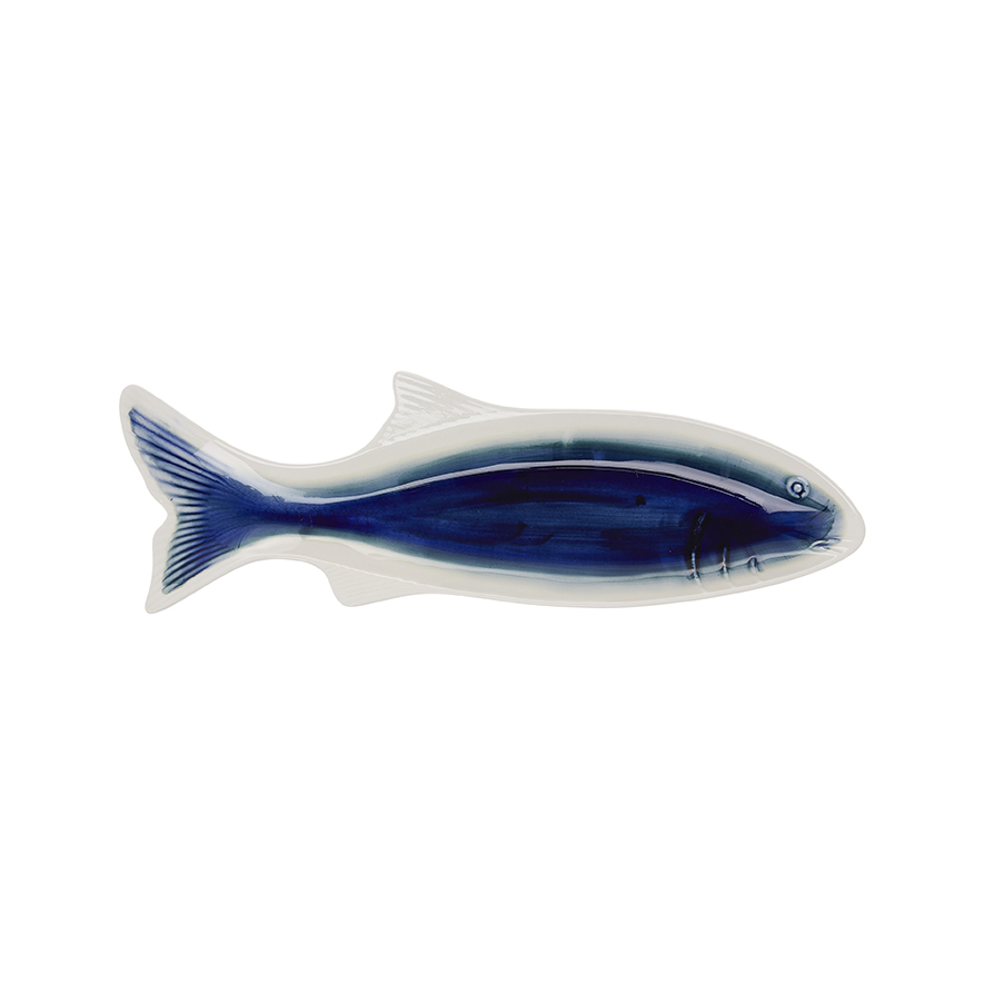 Cielo Servingware Fish Plate Blue | Adairs