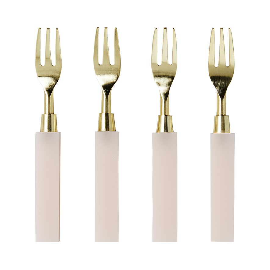 Ariel Utensils Soft Pink Forks | Adairs