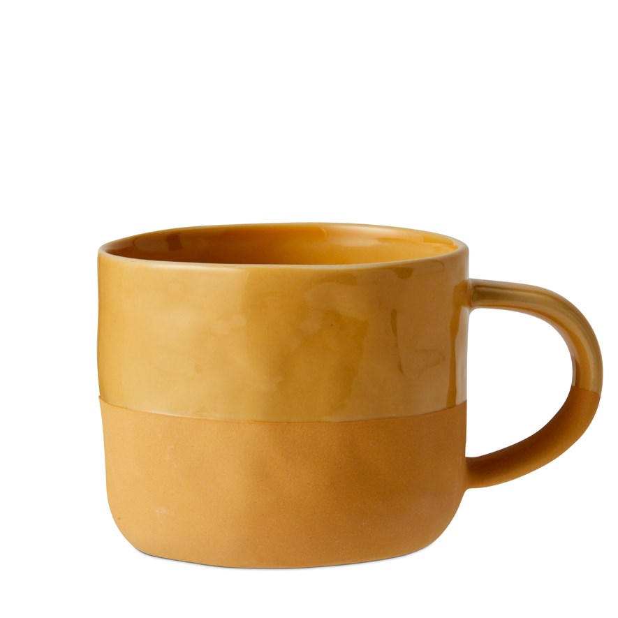 Berlin Collection Mustard Mug & Saucer | Adairs