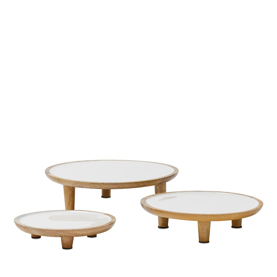 Blanco Timber Natural & White Platter | Adairs