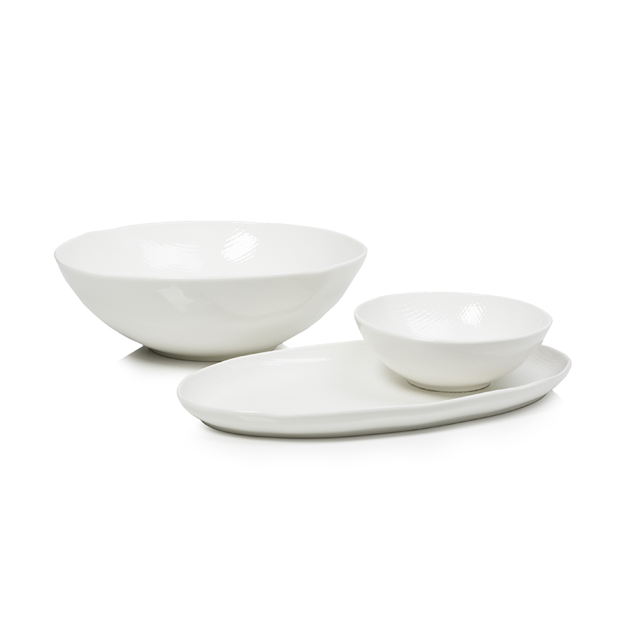 Wendi Collection Platter White Cross | Adairs