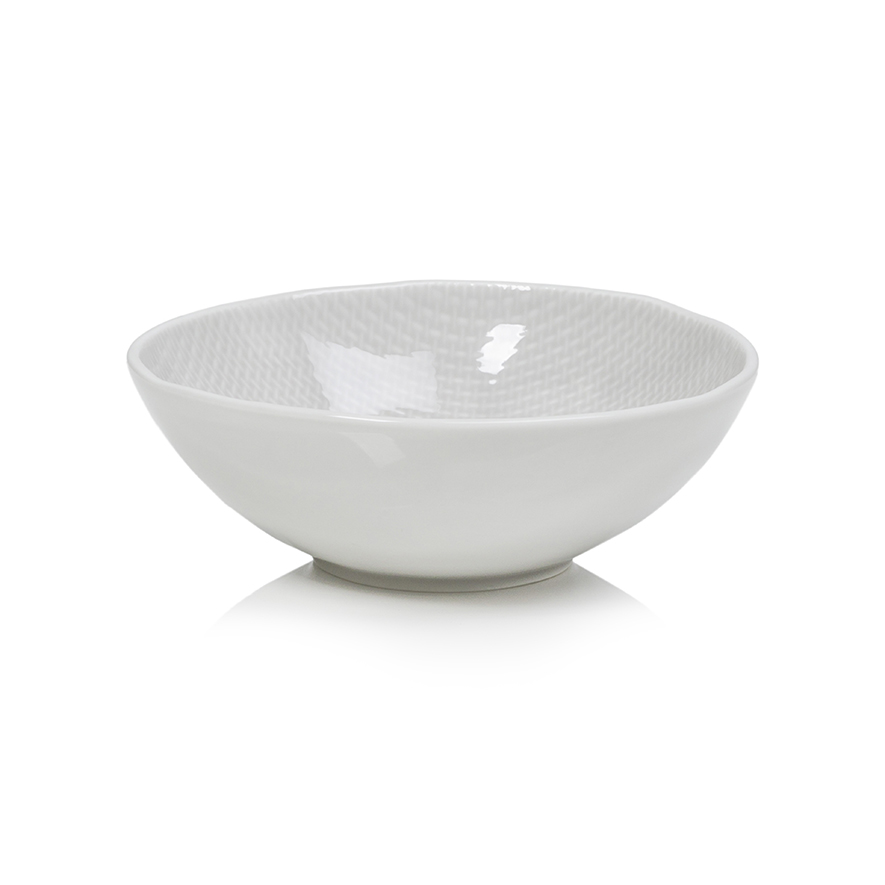 Wendi Collection Bowl Grey Cross | Adairs