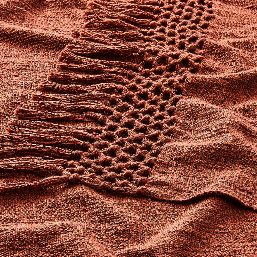 Macrame Pinot Knot Throw | Adairs