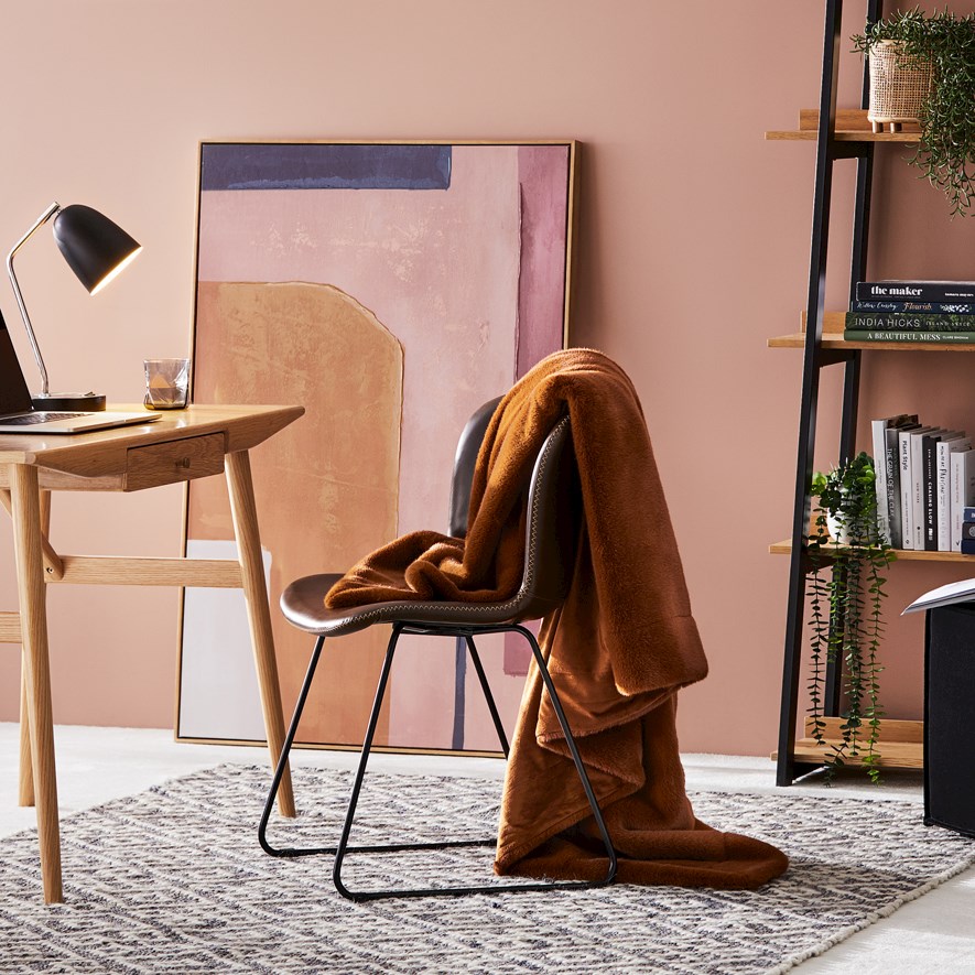 Astoria Amber Fur Throw | Adairs