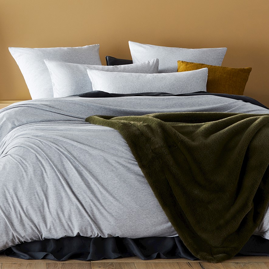 Astoria Green Fur Throw | Adairs