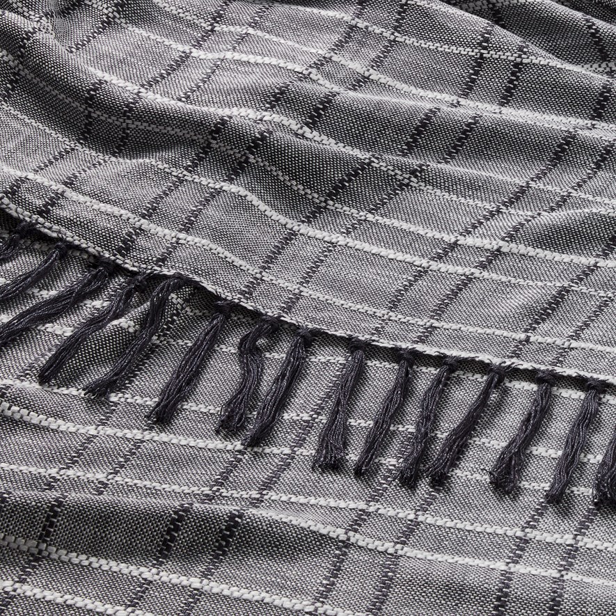 Sagano Navy Bamboo Throw | Adairs