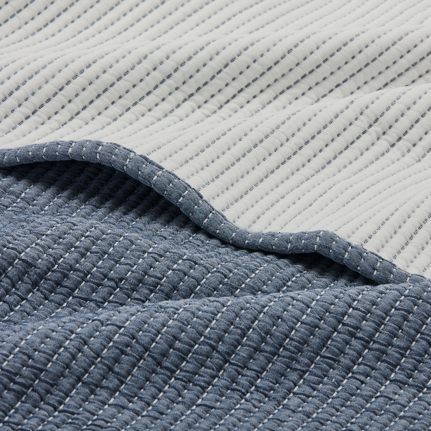 Myrtle Denim Blanket | Adairs
