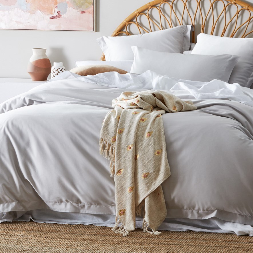 Tavi Natural & Gold Throw | Adairs