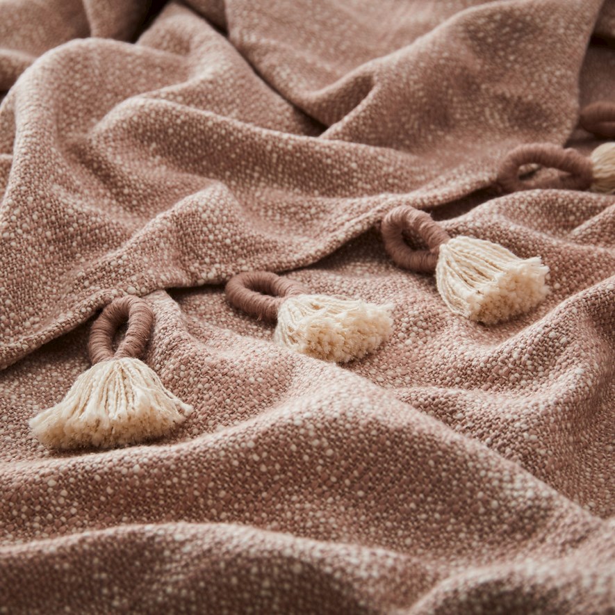 Tottori Dusty Pink Throw | Adairs