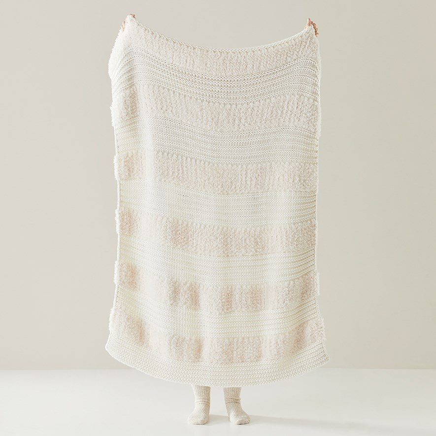 OLD Kirby White Stripe Throw | Adairs