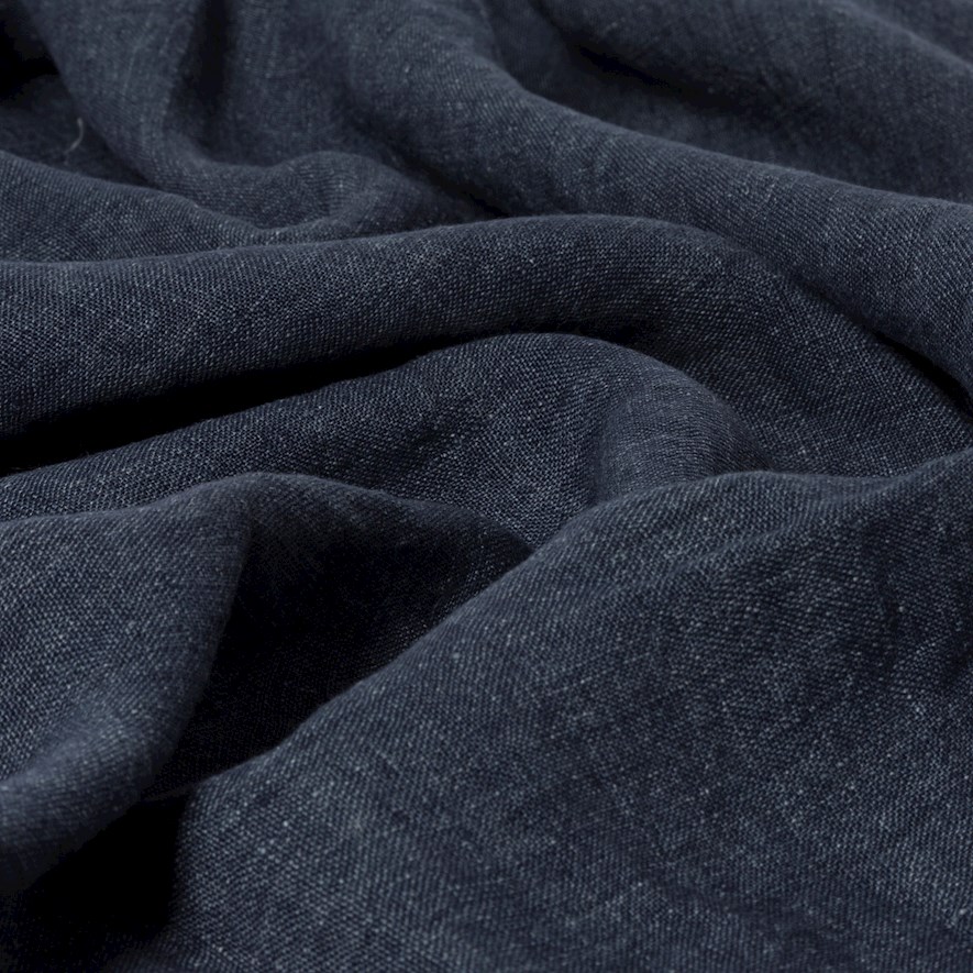 Malmo Denim Linen Throw | Adairs