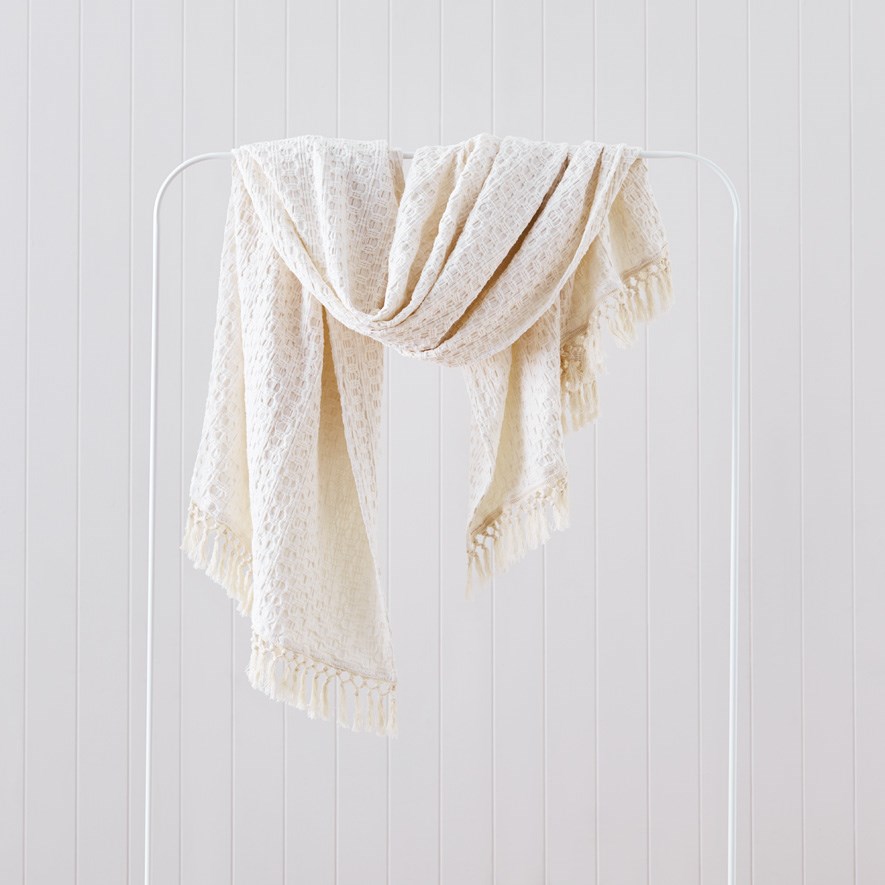 Byron Natural Throw | Adairs