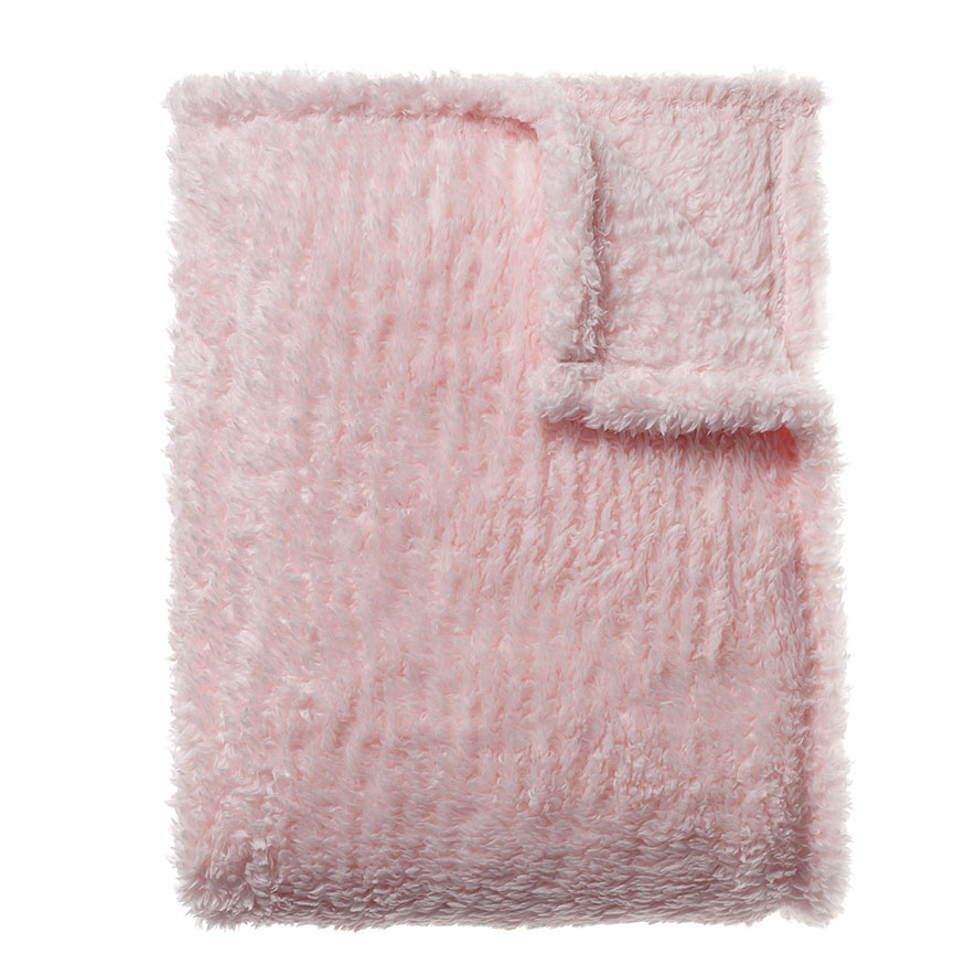 Mercer + Reid - Teddy Chalk Pink Throw | Adairs