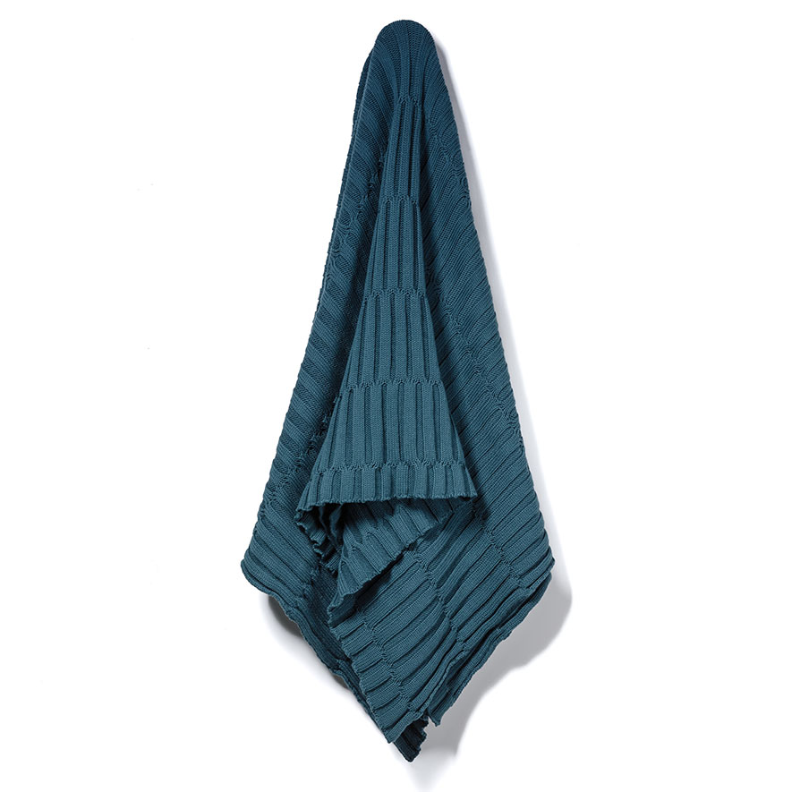 Mercer + Reid - Micca Emerald Knit Throw | Adairs