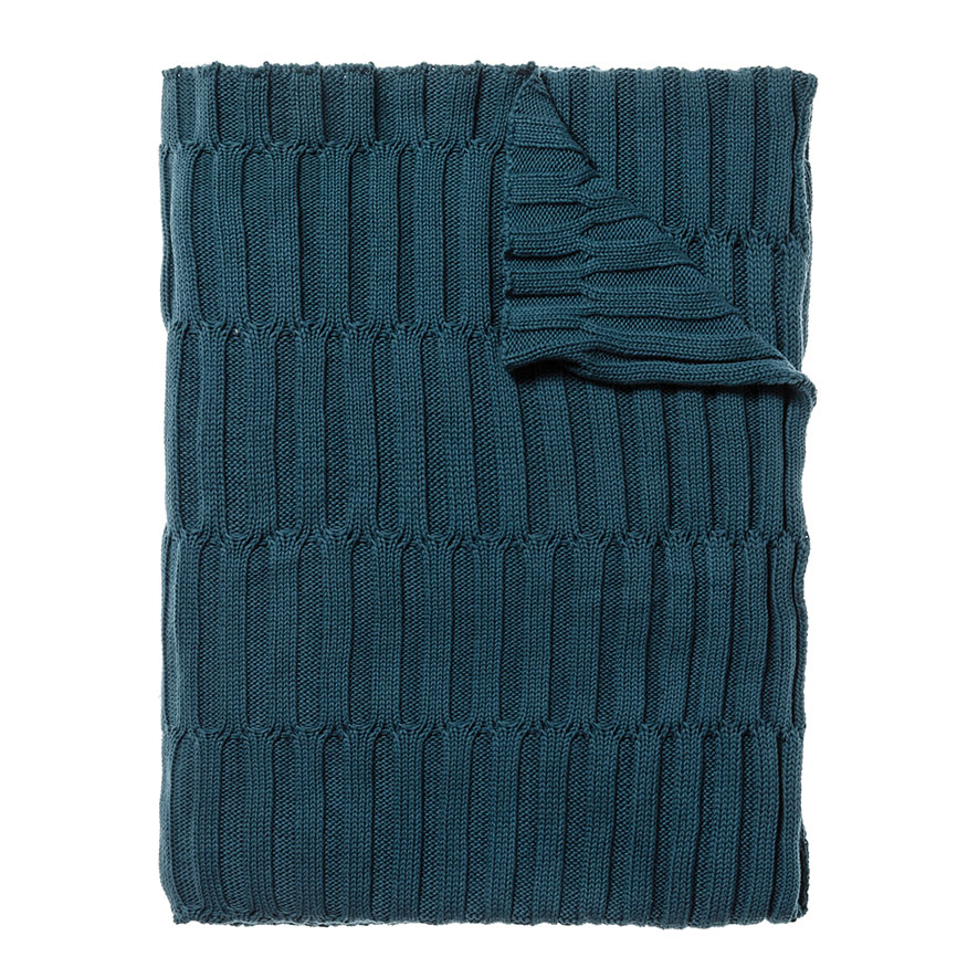 Mercer + Reid - Micca Emerald Knit Throw | Adairs