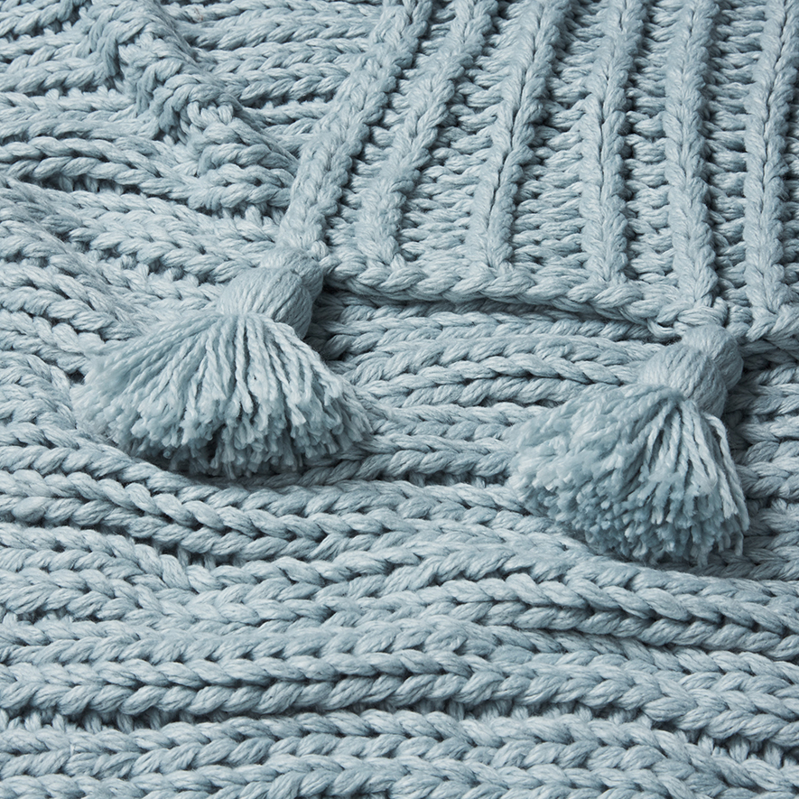 Mercer + Reid - Piper Ice Blue Throw | Adairs