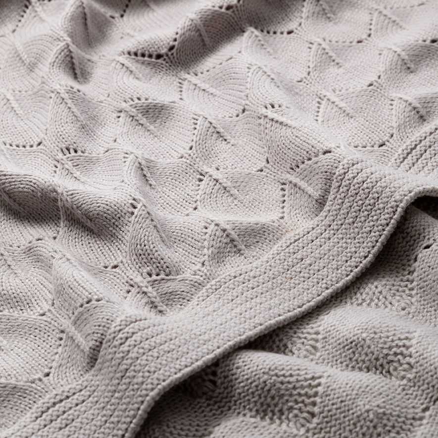 Toulouse Silver Knit Throw | Adairs