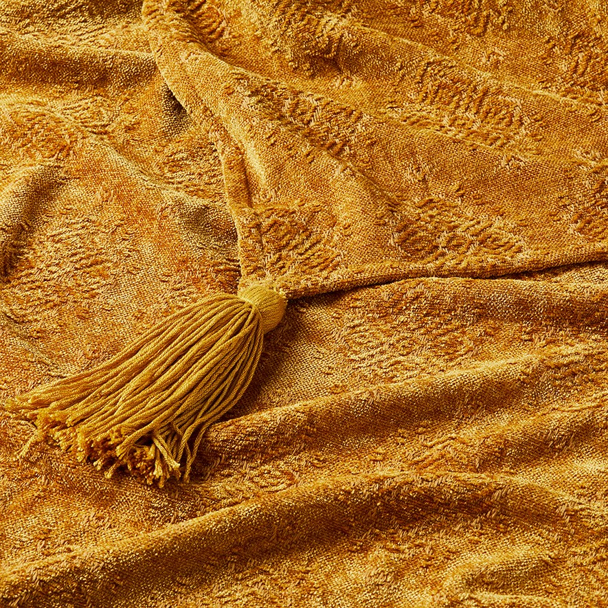 Marais Mustard Bed Throw | Adairs