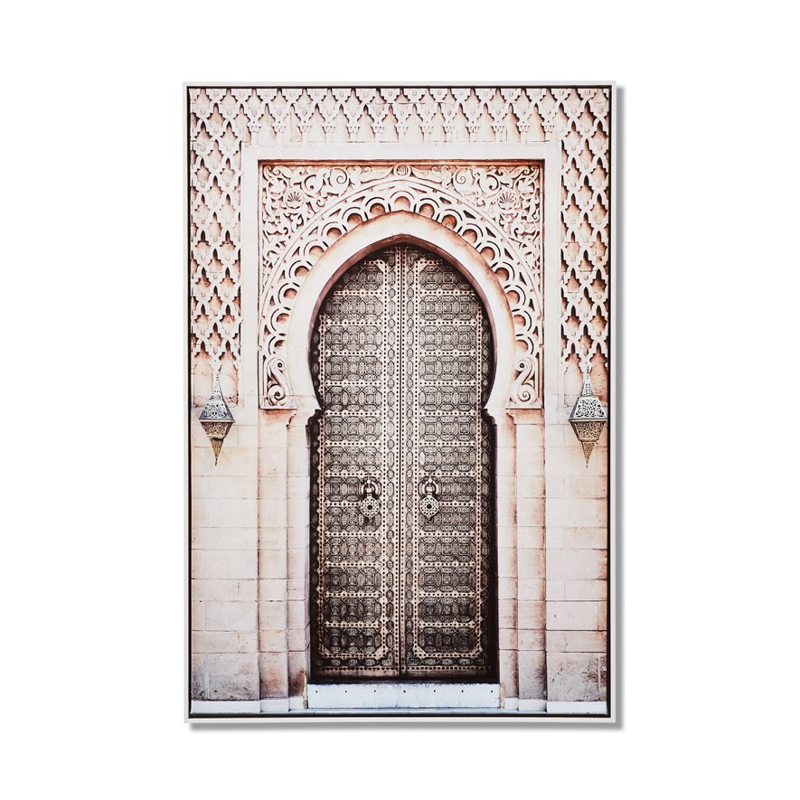 Moroccan Terracotta Moorish Arch Photography Wall Art | Adairs