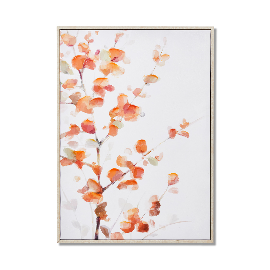 Autumn Leaves Ochre Canvas | Adairs