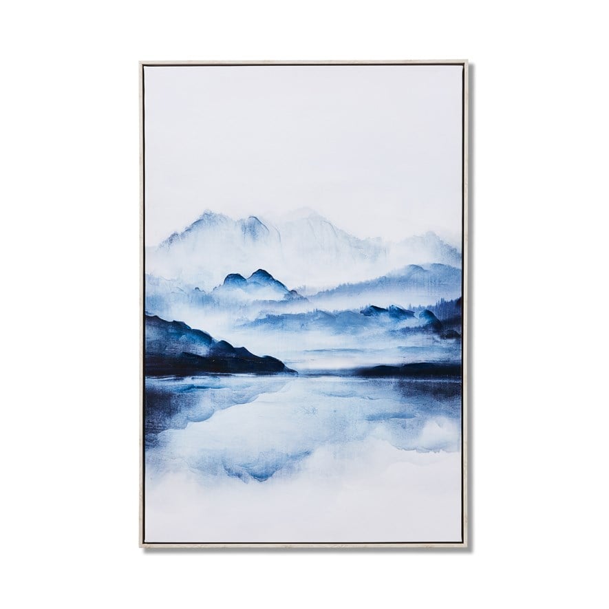 Dusk Skies Azure Lake Wall Art | Adairs