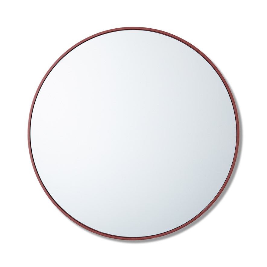 Horizon Dusty Mauve Round Mirror | Adairs