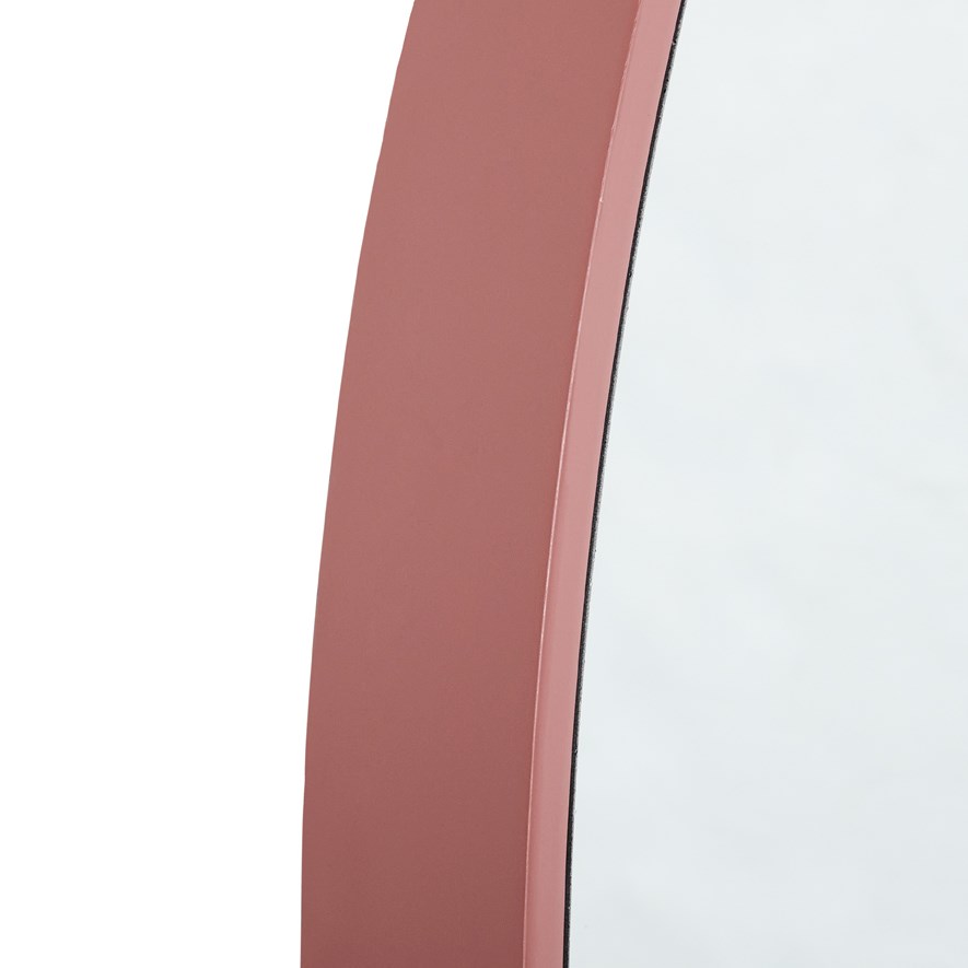 Horizon Dusty Mauve Round Mirror | Adairs
