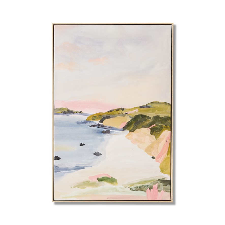 Seaside Coastal Sand Canvas | Adairs