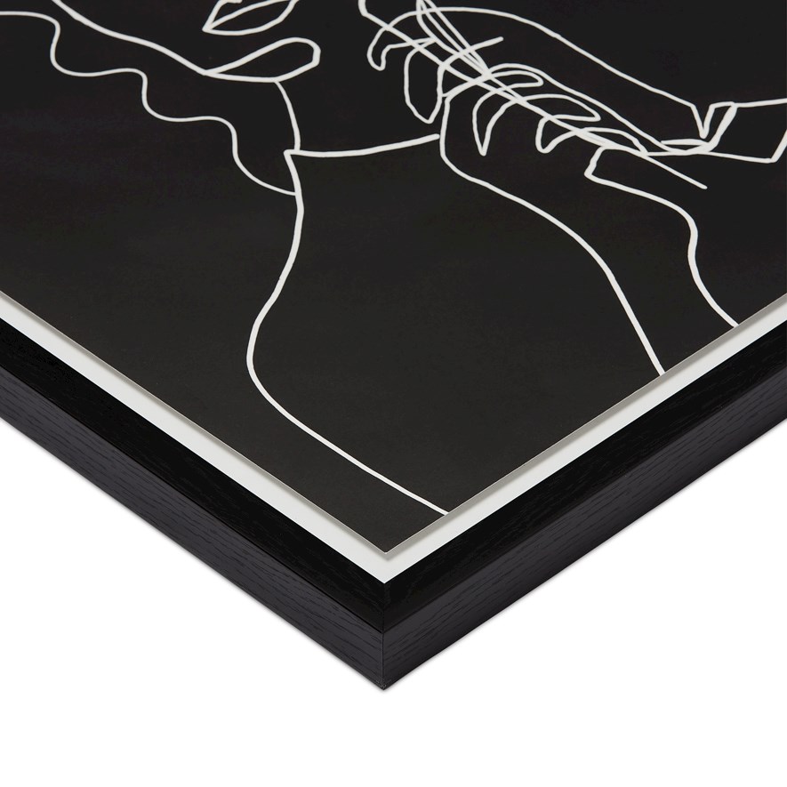 Natural Beauty Holding Flower Framed Portrait | Adairs