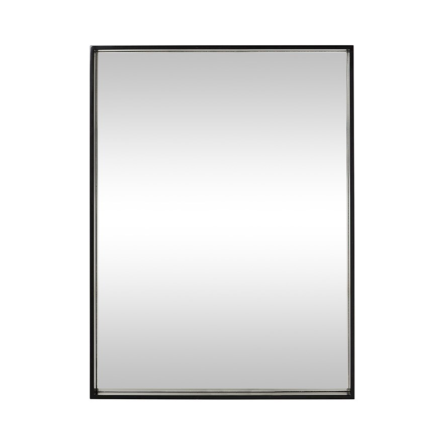 Orla Black Rectangular Mirror | Adairs