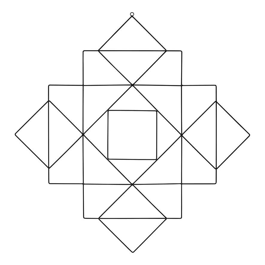 Mandala Sculpture Black Diamond | Adairs