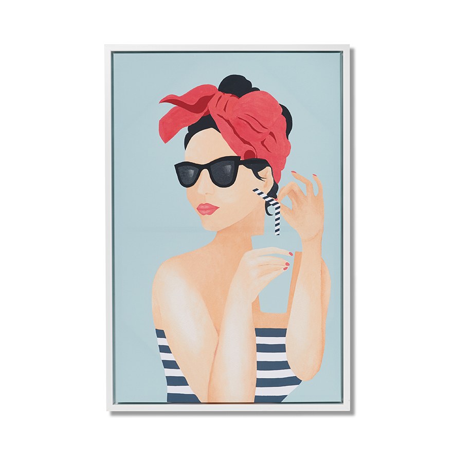 Home Republic - Pop Wall Art French Navy Bandeau | Adairs