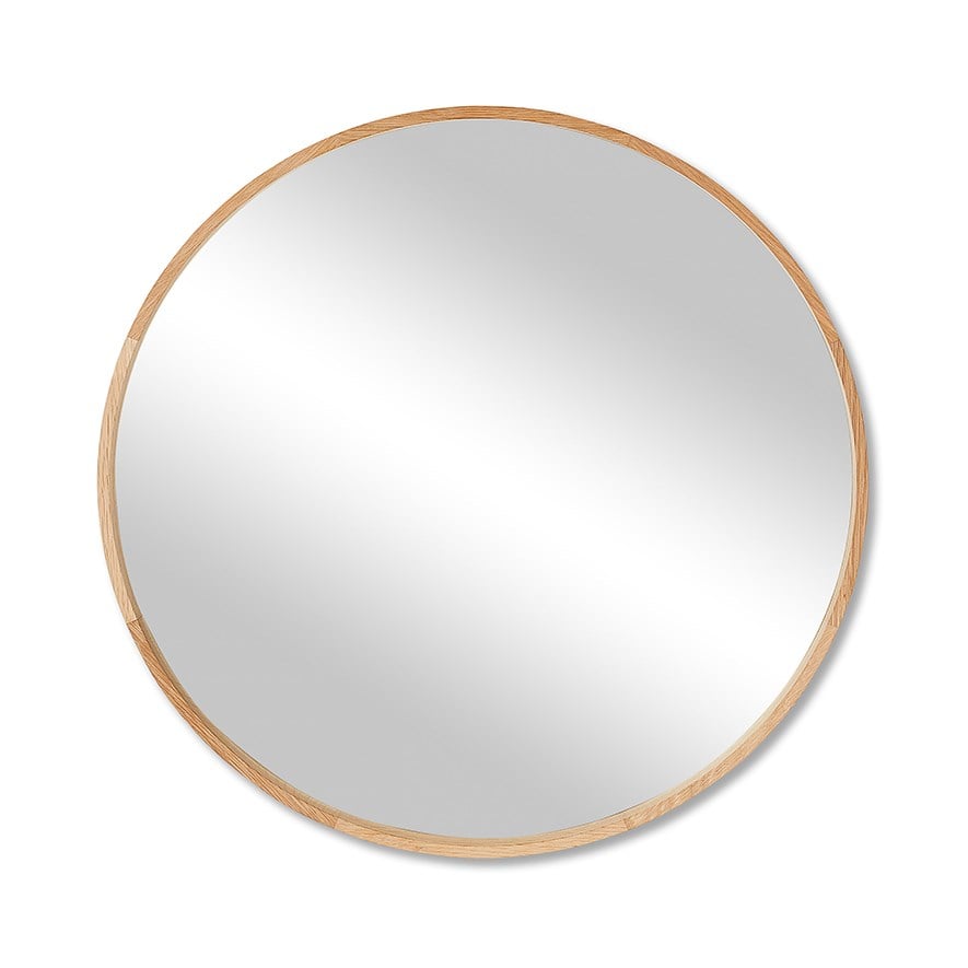 Home Republic - Kayla Oak Round Mirror | Adairs