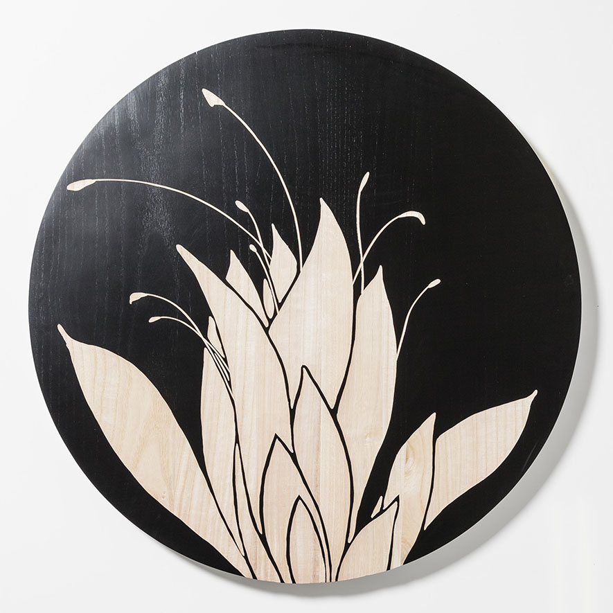 Mercer + Reid - Timber Wood Carving Oriental Lily | Adairs