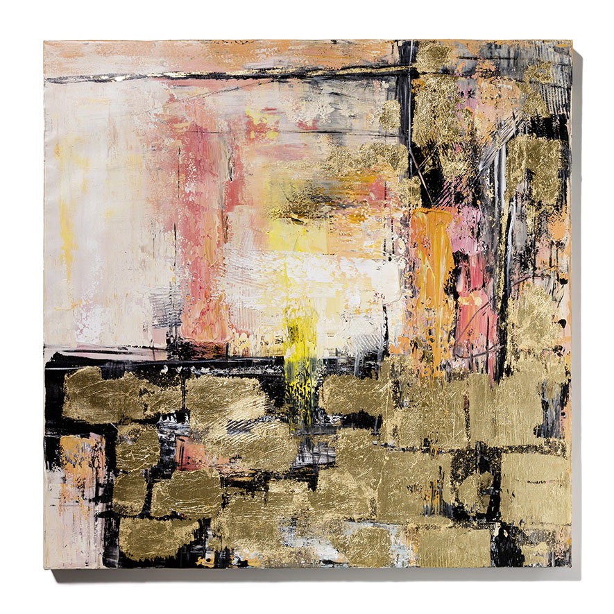 Mercer + Reid - Element Canvas Gold Crossroads | Adairs