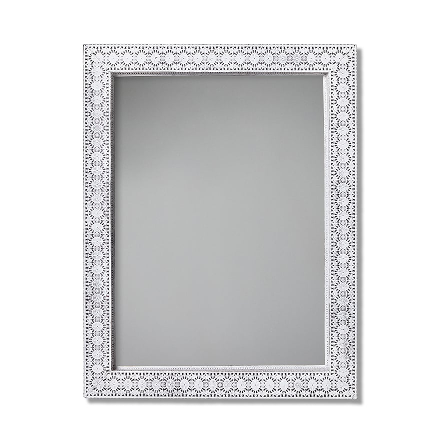 Mercer + Reid - Boho Mirror White Rectangle | Adairs