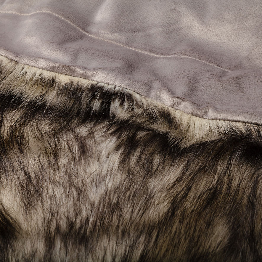 Home Republic - Montana Siberian Husky Fur Throw | Adairs