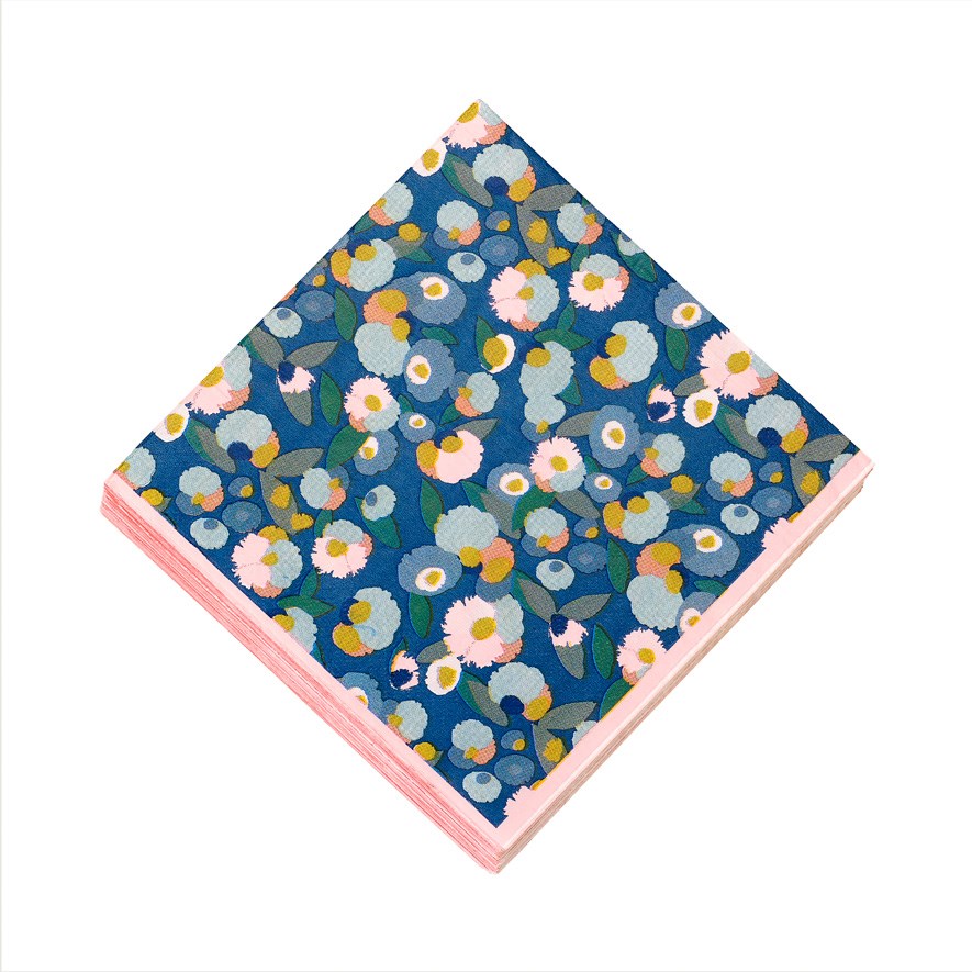 Confetti Floral Forest Green Paper Napkin | Adairs