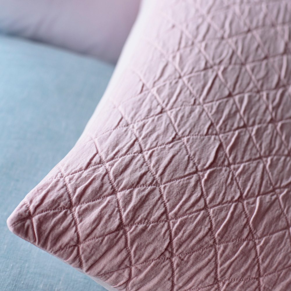 Home Republic - Diamond Coverlet Pink | Adairs