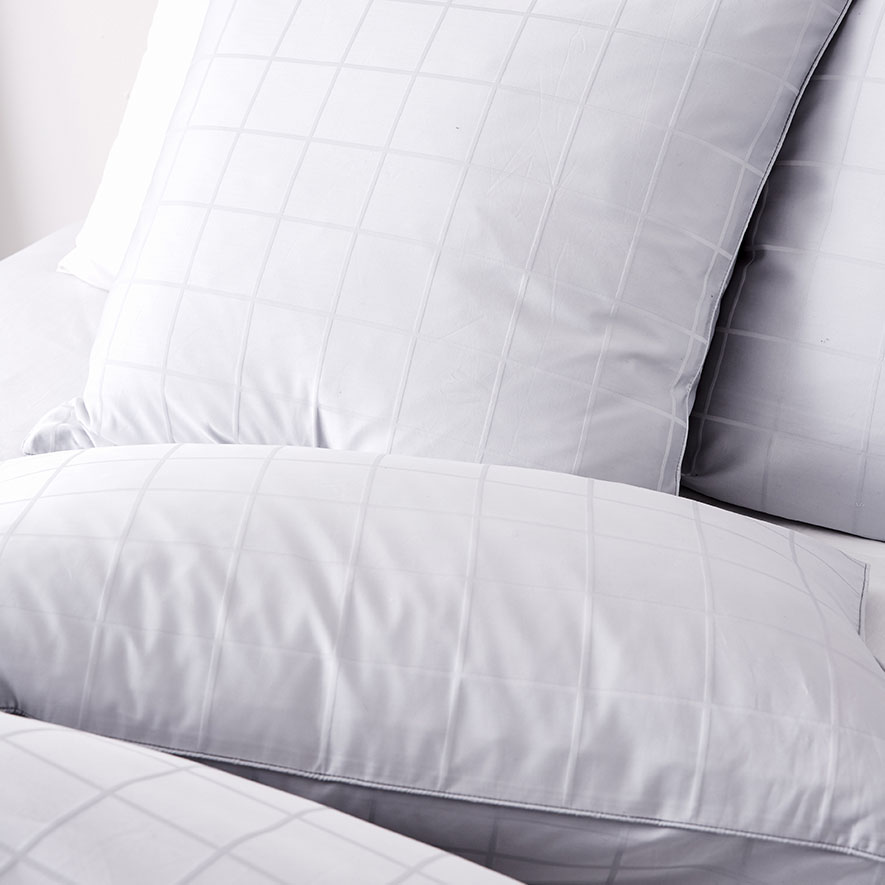 Home Republic - 1000TC Gramercy Grid Grey Dawn Quilt Cover Separates ...