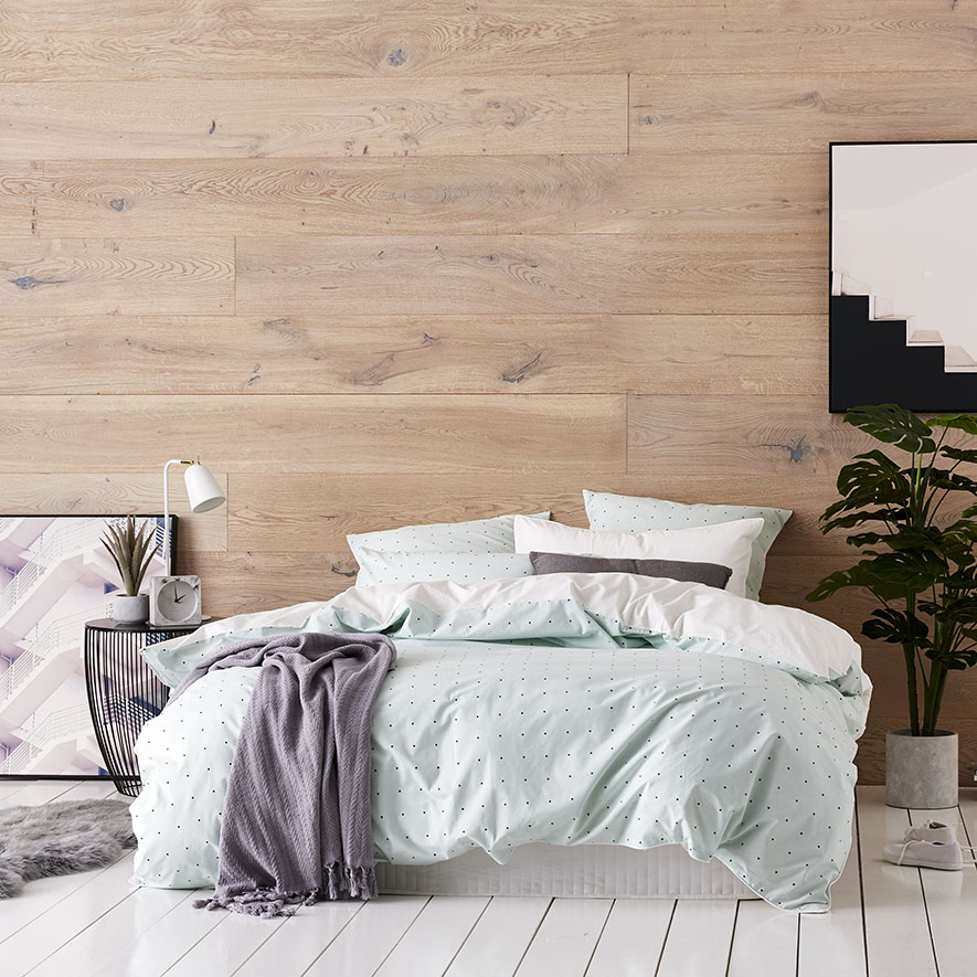 Home Republic - Microdot Quilt Cover Set Sky | Adairs